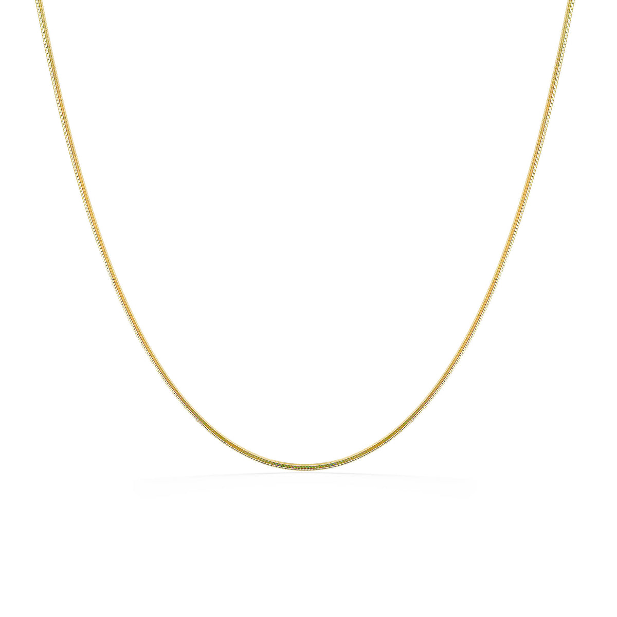 16 Inch 14K Yellow Gold Diamond Cut Snake Chain – Na Hoku