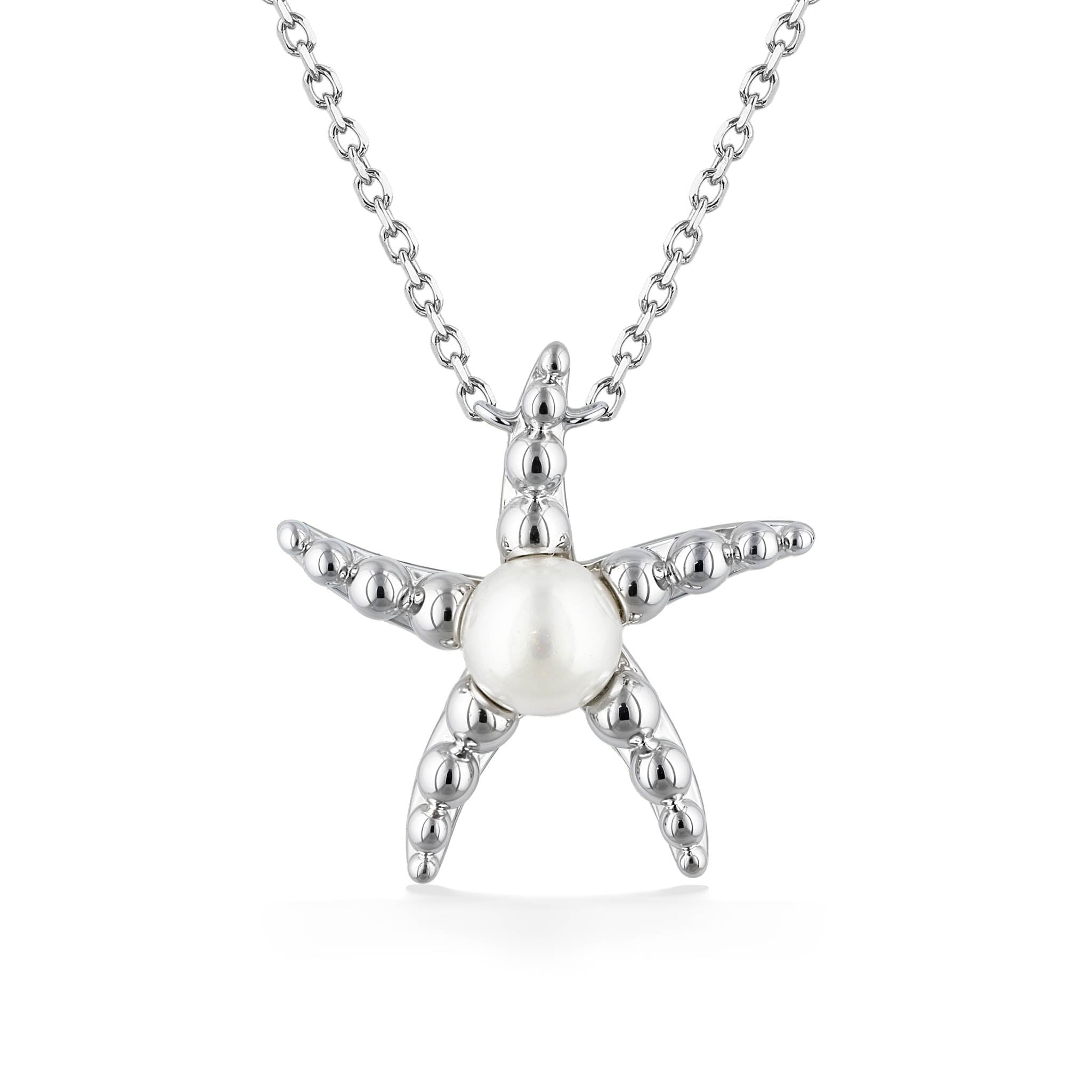 Effy Starfish Pendant– Sterling Silver & Freshwater Pearl – Na Hoku