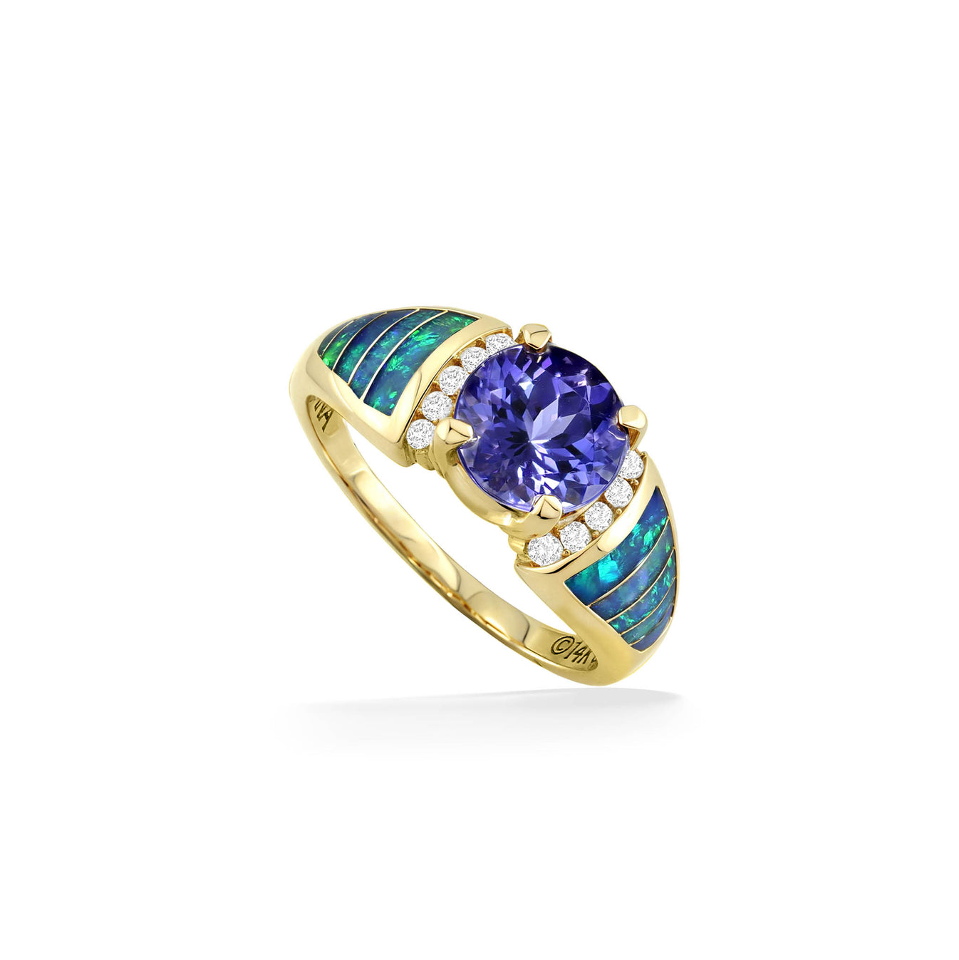 Kabana Opal, Tanzanite and Diamond Ring – Na Hoku