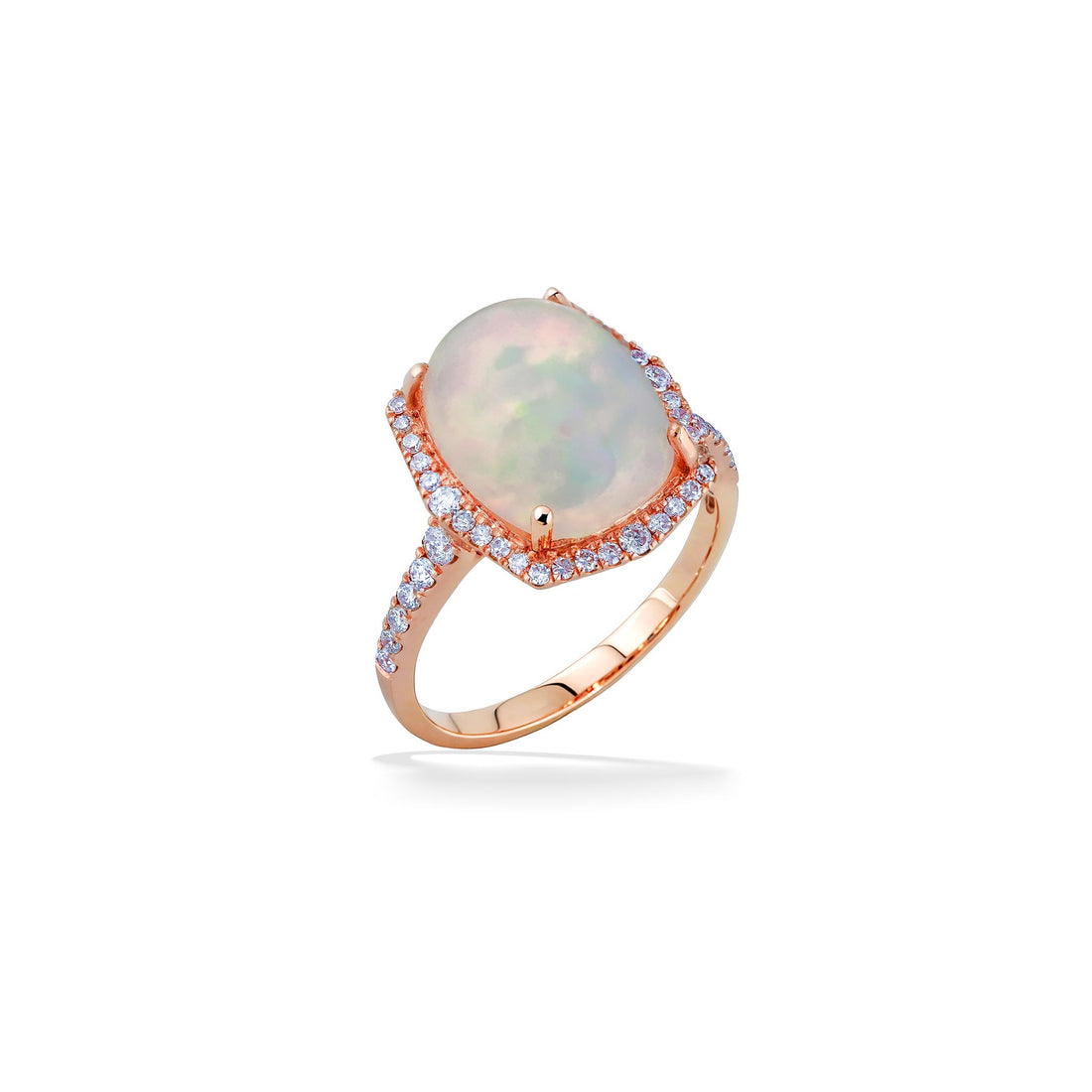 Effy Opal Ring – 14k Rose Gold – 4.10 Carat Opal Inlay – Na Hoku