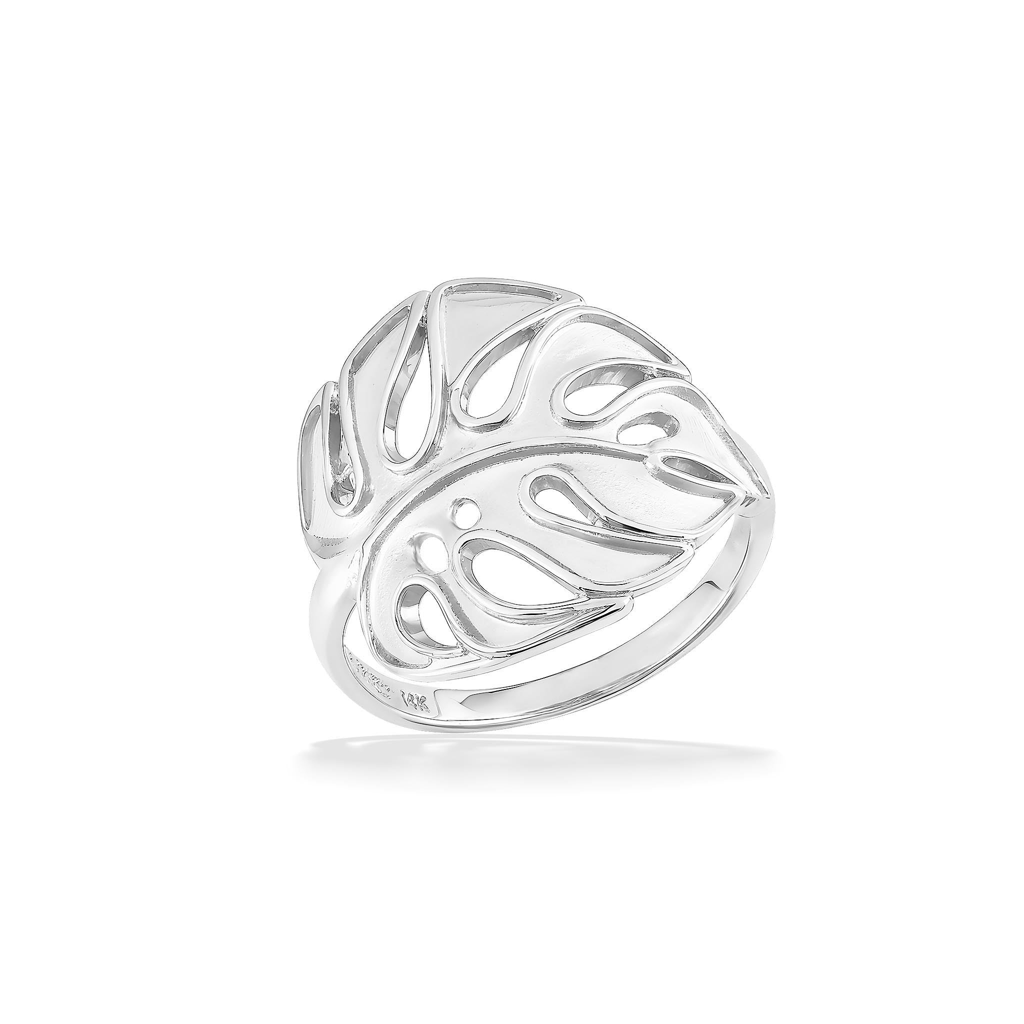 Monstera Ring – 14K Gold Leaf Ring – Na Hoku