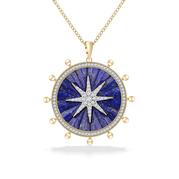 Effy Large Compass Star Wheel Pendant – 14k Yellow Gold – Na Hoku