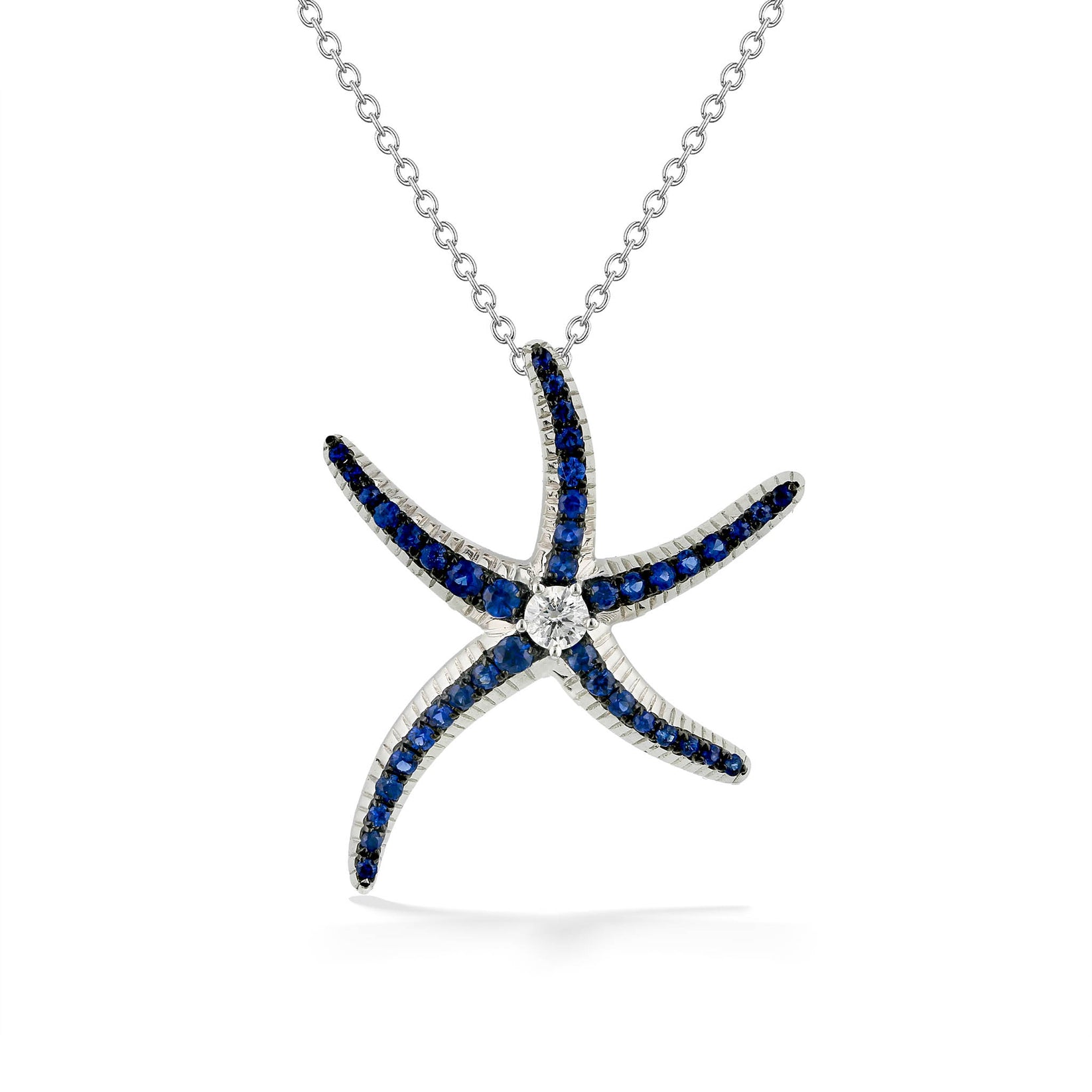 Effy Blue Sapphire and Diamond Starfish Pendant – Na Hoku
