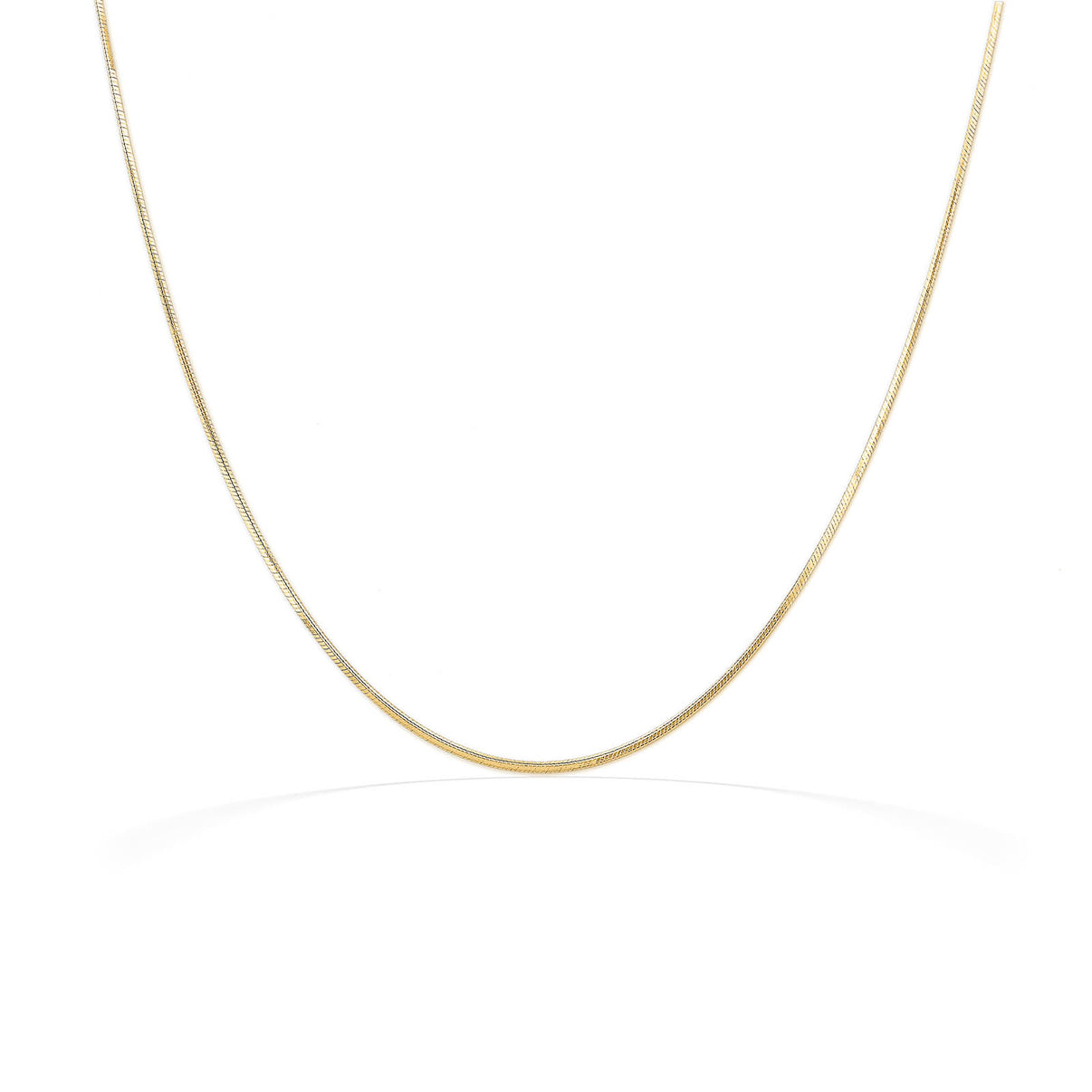20" Diamond Cut Snake Chain - 1.2mm - 14k Yellow Gold – Na Hoku