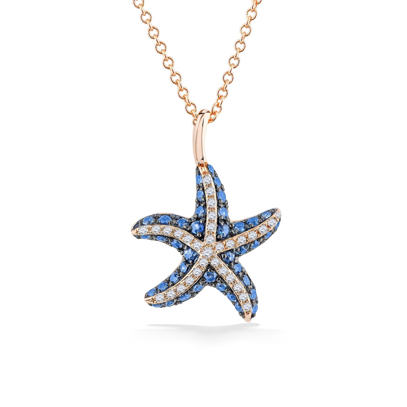 Effy Starfish Pendant with Blue Sapphire and Diamonds – Na Hoku